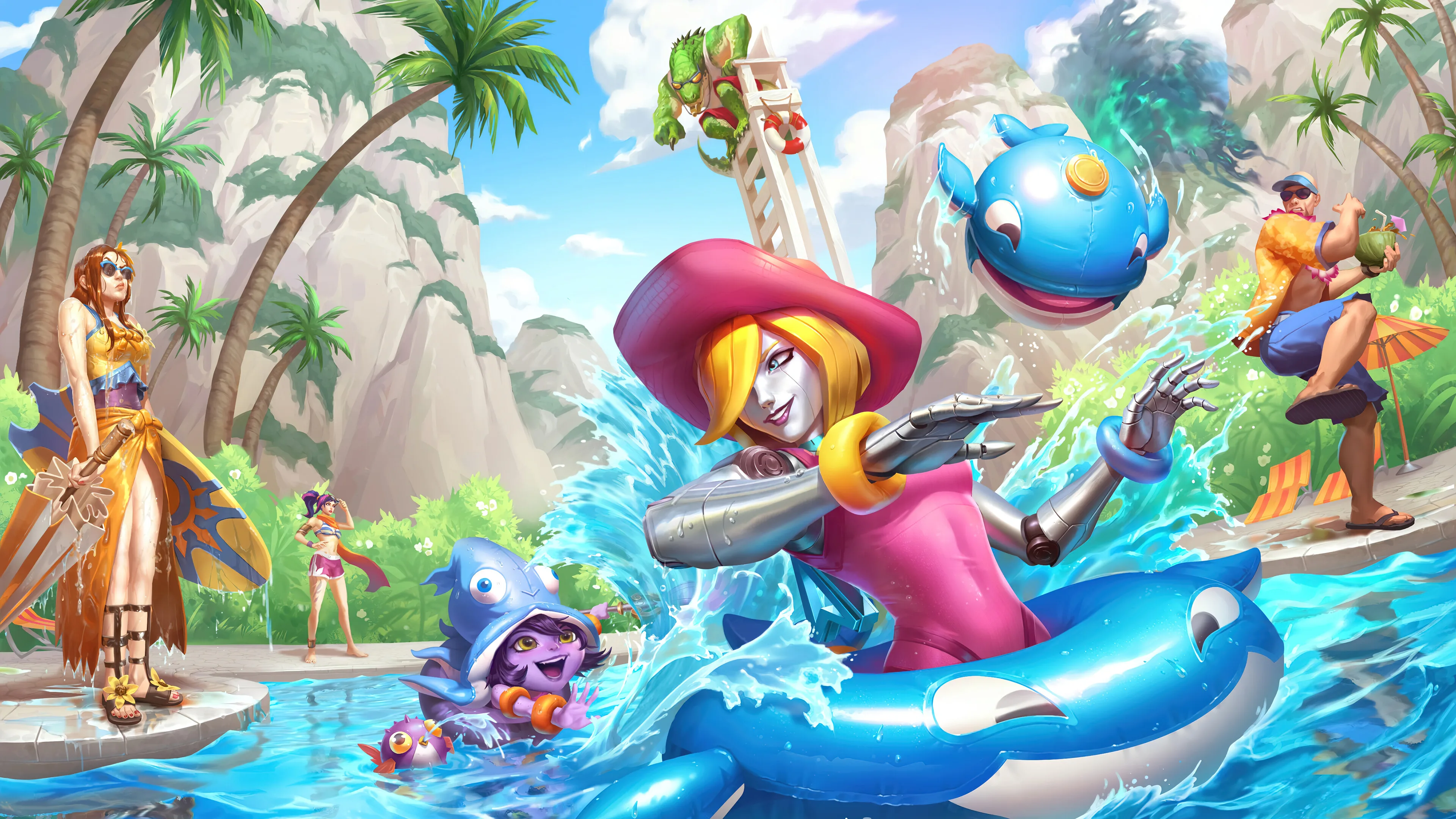 Pool Party Skins Wallpaper